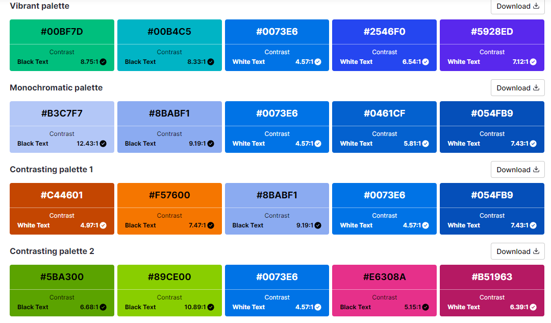 그누보드 - Accessible Color Palette Generator > 365ok IT뉴스
